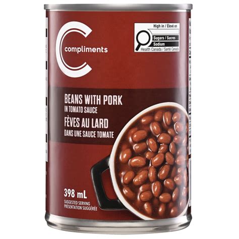 Buy Compliments Canned Beans With Pork In Tomato Sauce 398 Ml Safeway