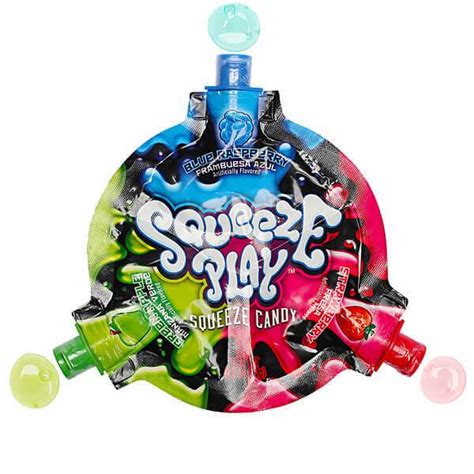 Squeeze Play 3 Flavor Gooey Candy Packs 12 Piece Box Bestcandyshop