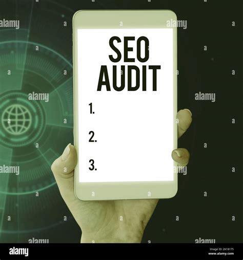 Inspiration Showing Sign Seo Audit Business Concept Search Engine Optimization Validating And
