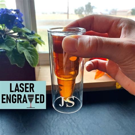Custom Engraved Double Shot Glass Etsy