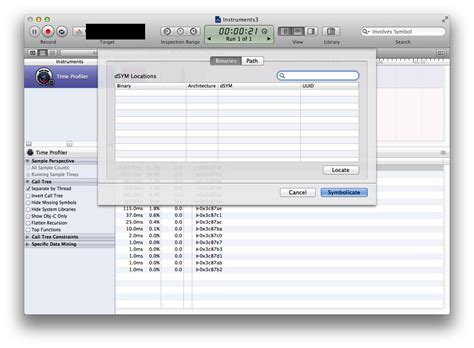 Iphone Instruments On Ios Device Unable To Symbolicate Because App