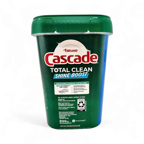 Cascade Total Clean Shine Boost Dishwasher Detergent Fresh Scent 103