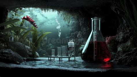 Underwater Lab Analyzing Marine Life Ocean Floor Science Experiment Aquatic Environment