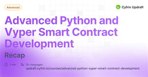 Video Moccasin Upgrades Recap Advanced Python And Vyper Smart