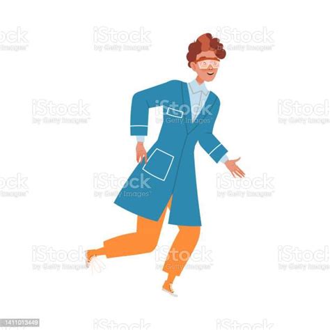 고글의 인간 과학자 실행 과학 연구 벡터 일러스트 레이 션 수행 개념에 대한 스톡 벡터 아트 및 기타 이미지 개념 개발