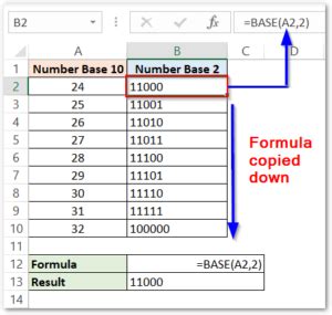BASE Function In Excel Change The Radix Excel Unlocked
