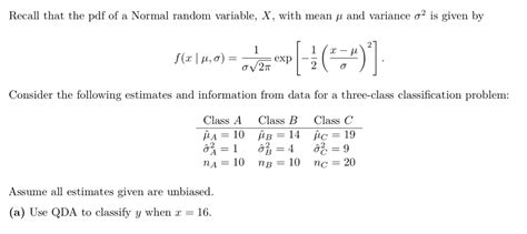 Recall That The Pdf Of A Normal Random Variable X