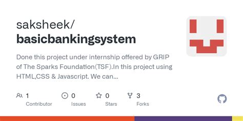Github Saksheekbasicbankingsystem Done This Project Under