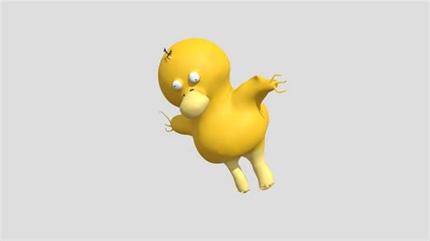 Funny Psyduck 3d Model By Karolkaczynski [fe0c0df] Sketchfab