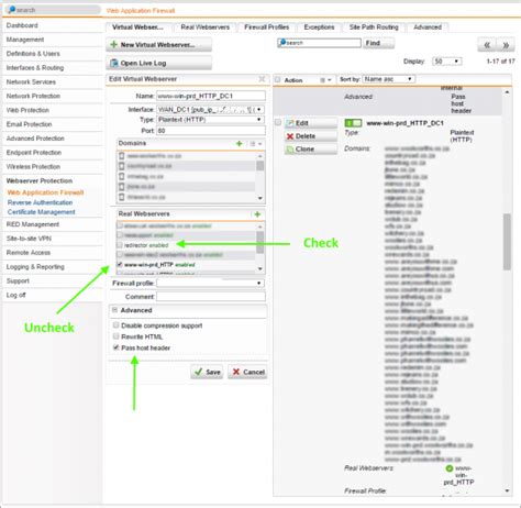 Configure A Url Redirect With Sophos Utms Web Application Firewall