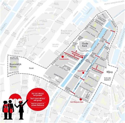 Amsterdam Red Light District Tour Map