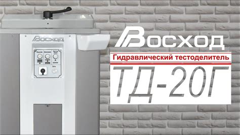 Видеоинструкция по работе и обслуживанию гидравлического тестоделителя