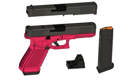 Fichier Stl Glock 17 Gen 5 Fichiers Stl PiÈces DÉtachÉes Toy