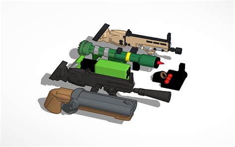 3d Design Quad Launcher And Other Guns Tinkercad