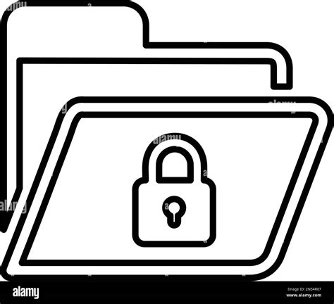 File Folder Protection Security Icon Editable Vector Design Using