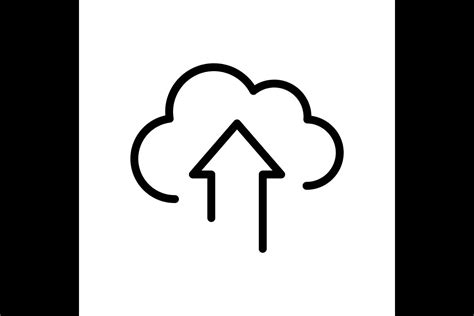 Cloud Upload Line Icon Vector Illustrati Graphic By Wangsinawang