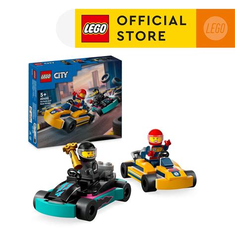 Lego City 60400 Go Karts And Race Drivers Toy Set 99 Pieces Shopee