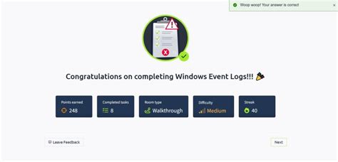 Windows Event Logs Tryhackme Windowseventlogs Cybersecurity Eventmonitoring Socanalyst