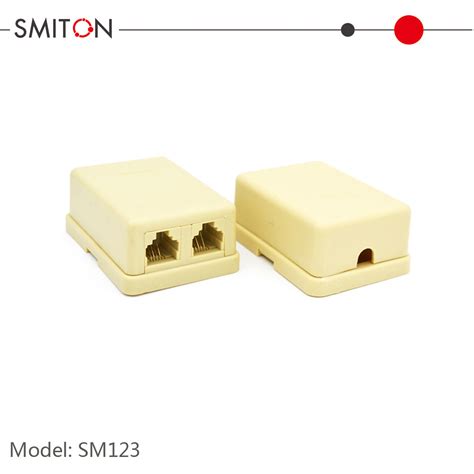 2 Ports Rj11 6p4c Surface Box Terminal Junction Connection Box Rj11