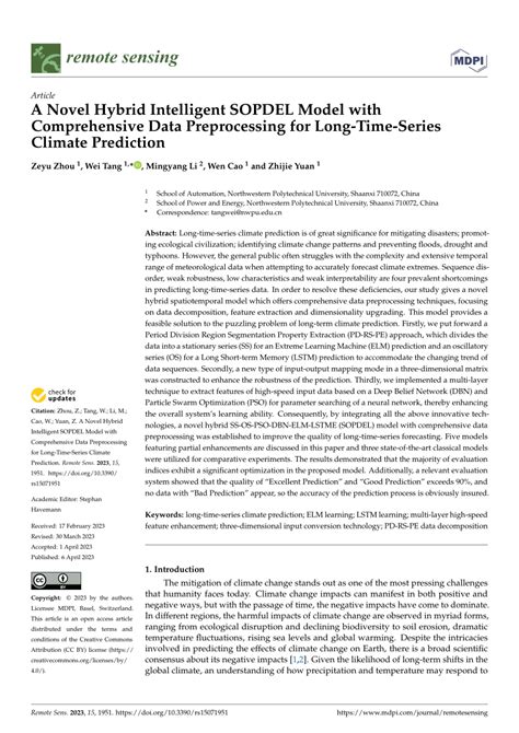 Pdf A Novel Hybrid Intelligent Sopdel Model With Comprehensive Data Preprocessing For Long