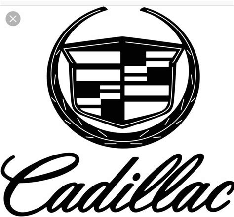 Cadillac Logo In Black And White