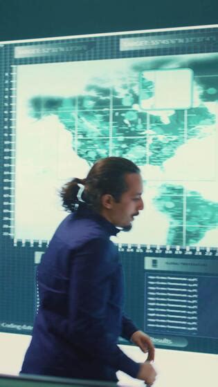 Vertical Cyber Defense Team Working In A Governmental Security Operations Center Experts