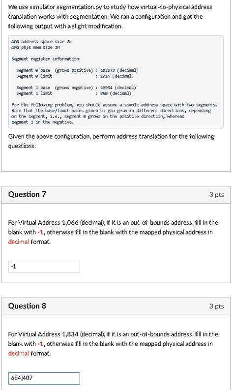 Solved We Use Simulator Segmentation Py To Study How Chegg