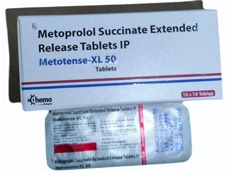 Metoprolol Succinate Extended Release Tablets 50 Mg At Rs 717 Box In Mumbai