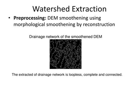 Ppt Extraction Of Watersheds From Digital Elevation Models Mathematical Morphological