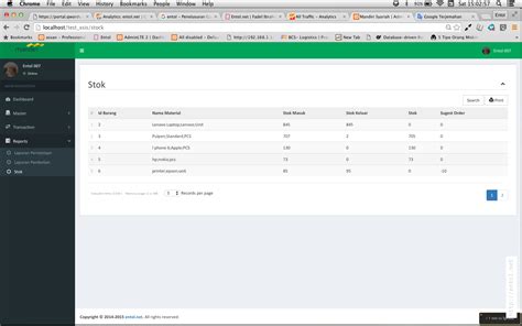 Program Stok Barang Dengan Php Gratis Peran Sekolah