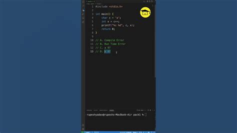C Programming Mcq 7 Youtube