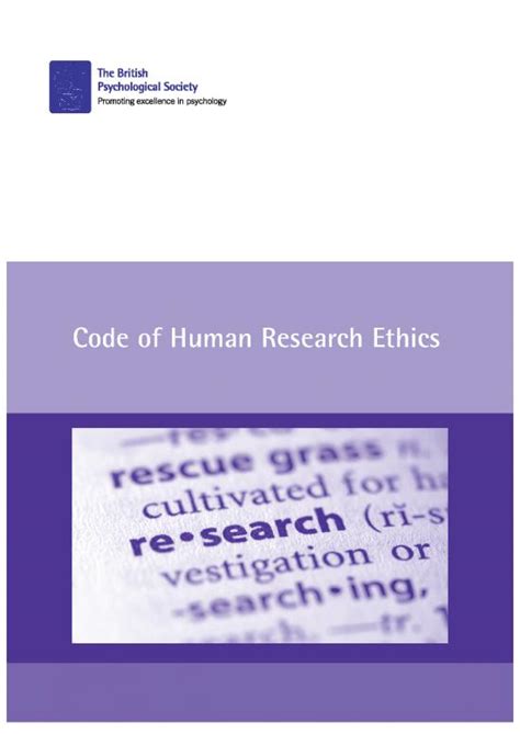 Research Pdf 54949 Bps Code Of Human Research Ethics