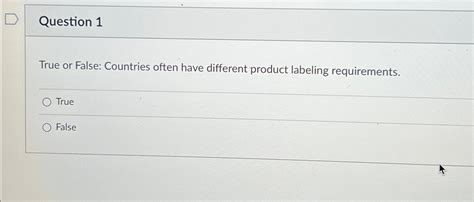solved question 1true or false countries often have
