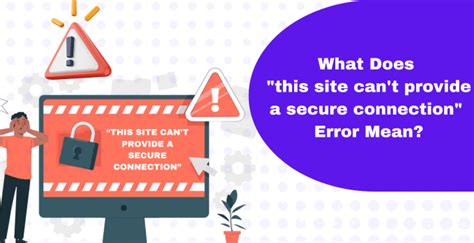 How To Fix This Site Cant Provide A Secure Connection Kemuhost