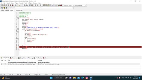 Lỗi printf was not declared in this scope programming Dạy Nhau Học