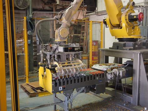 Custom Designed Robotic Bag Palletizing Mj Engineering