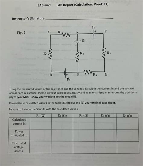 solved lab 6 1 lab report calculation week 1