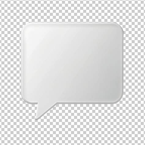 3d Speech Bubble Or Text Bubble Png Premium Ai Generated Psd