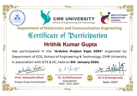 Hrithik Kumar On Linkedin Participated In The Arduino Project Expo