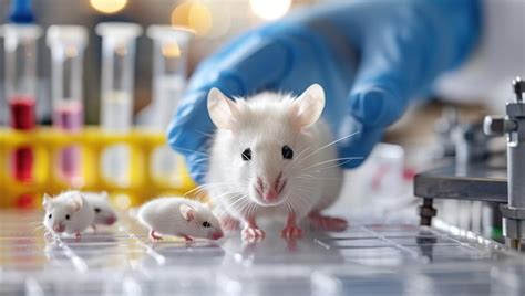 Laboratory Mice Research Premium Ai Generated Image