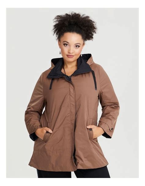 Taking Shape Reversible Element Puffer Jacket In Brown Myer