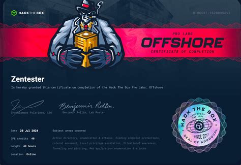 htb pro labs offshore a review