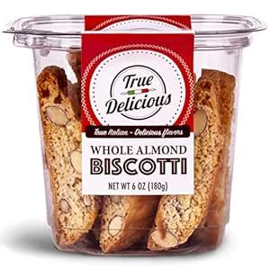 True Delicious Whole Almond Biscotti Fine Italian Cookies