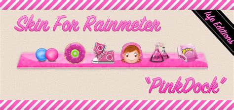 Skin For Rainmeter Pink Dock By Isfe On DeviantArt