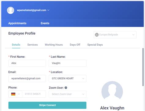 Stripe Connect Amelia Wordpress Booking Plugin