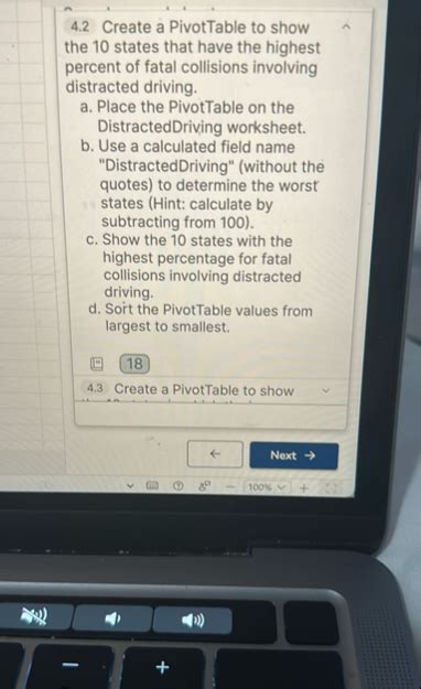 Solved Create A PivotTable To Show The States That Chegg Com