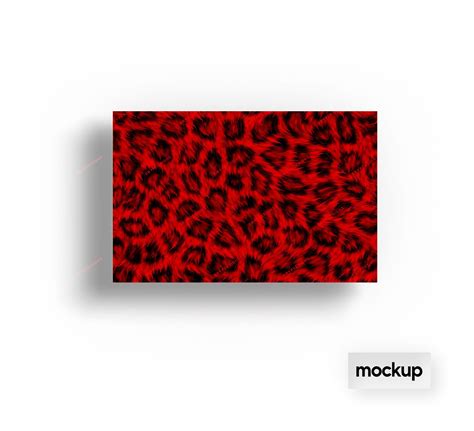 Red And Black Cheetah Print