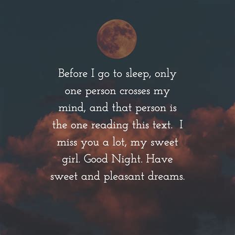 Cute Goodnight Text Messages For Her