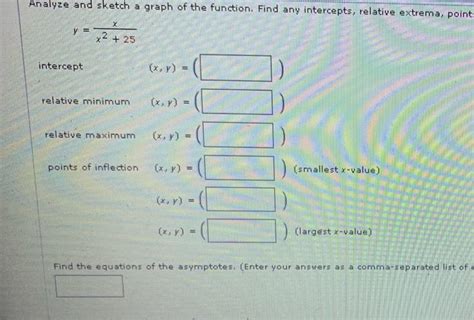 Solved Analyze And Sketch A Graph Of The Function Find Any Chegg