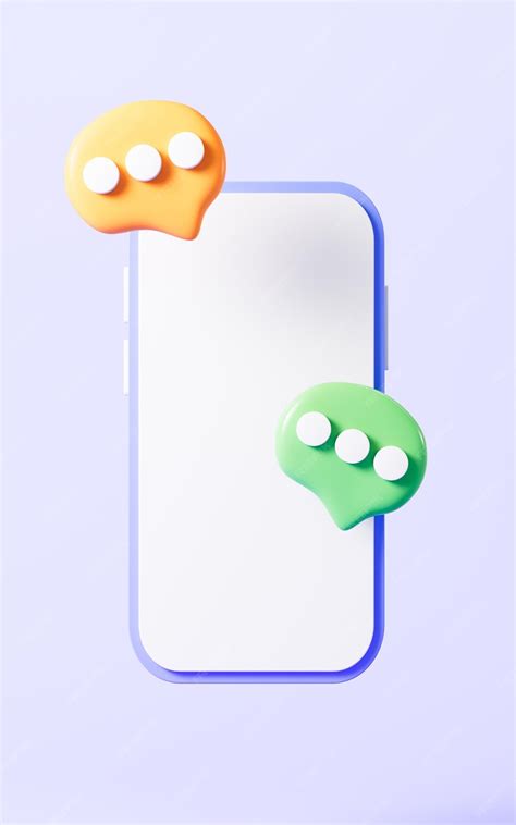 Premium Photo Speech Bubble Messages Social Media Communication Concept 3d Rendering